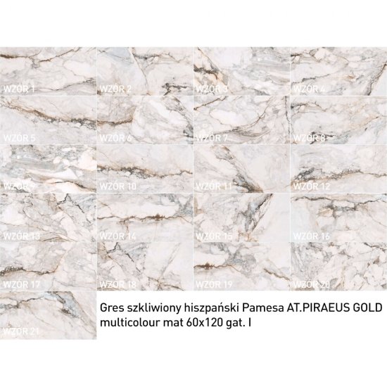 Gres szkliwiony hiszpański Pamesa AT.PIRAEUS GOLD mat 60x120 gat. I | NEXTERIO