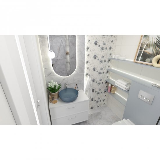 Gres szkliwiony SILVER HEELS grey mat 59,8x59,8 gat. I Cersanit | NEXTERIO