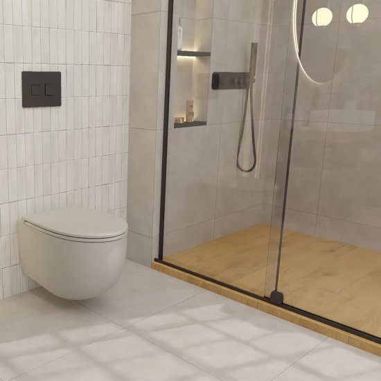 Gres szkliwiony SILVER PEAK light grey mat 60,6x60,6 gat. I Cersanit ...